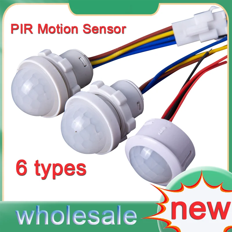 PIR-Motion-Sensor-LED-Light-Lamp-Bulb-Switch-AC110-240V-DC12-24V ...