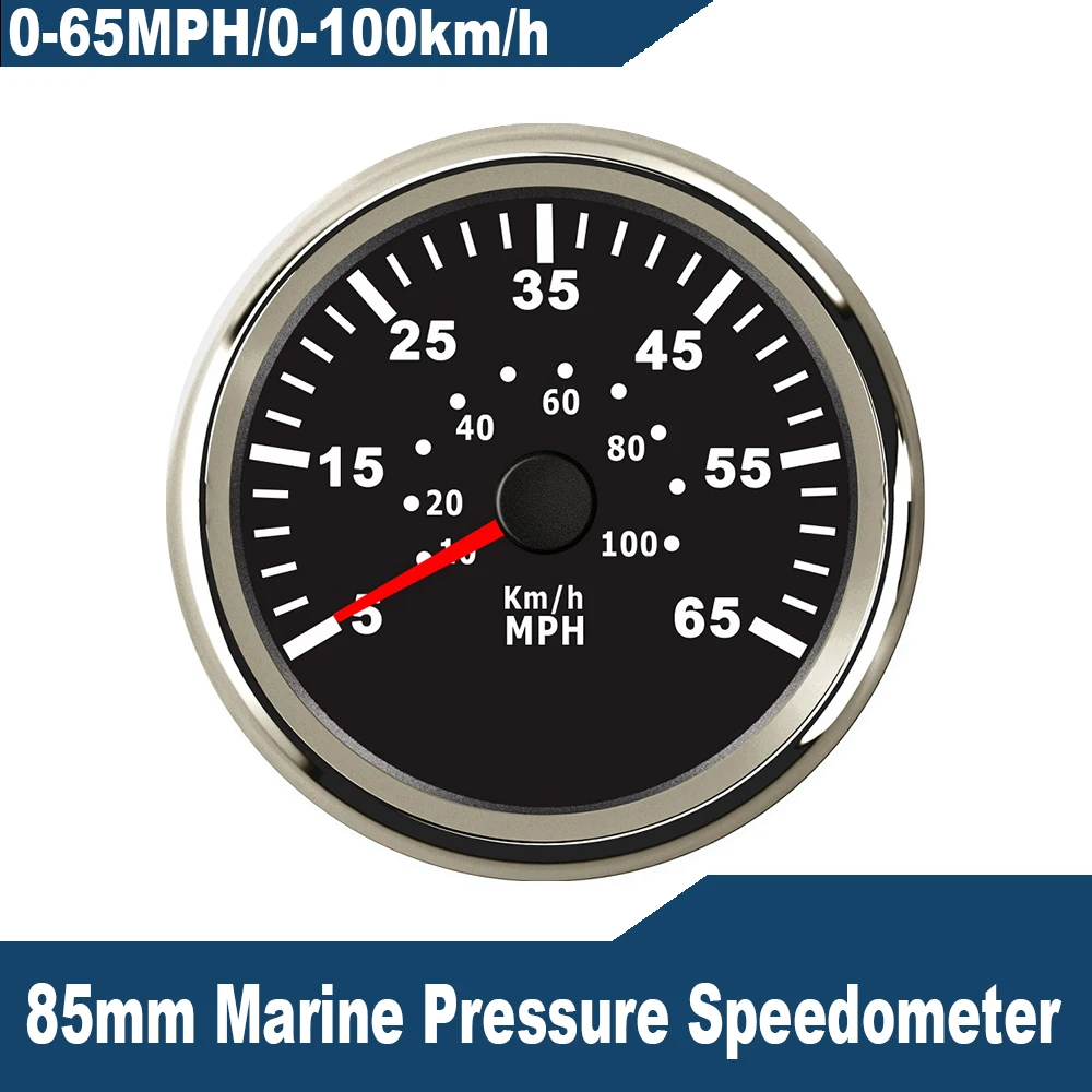 Waterproof-Boat-Yacht-Speedometer-0-35-MPH-0-55-MPH-0-65-MPH-Pitot-Tube ...