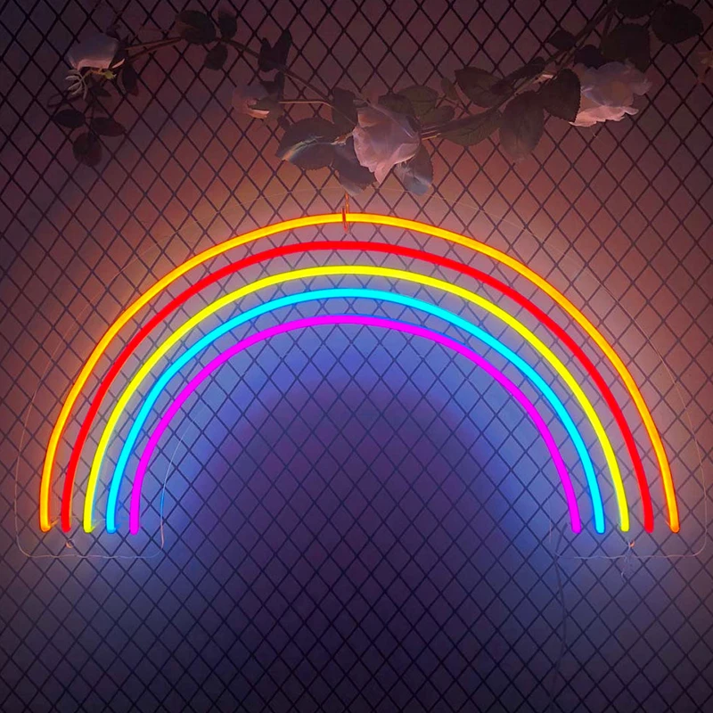 Rainbow Neon Rave Lights