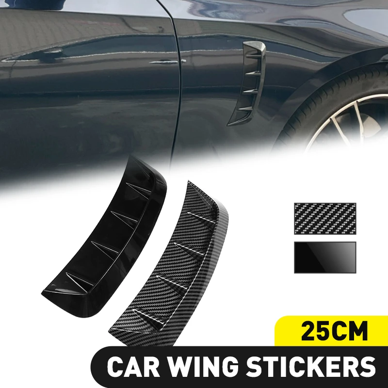 2pcs Car Front Bumper Wing Air Intake Ventilation Hood Exterior ...