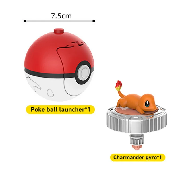 Original Pokémon Pikachu Spinning Top Cartoon Anime Figure Pull Line ...