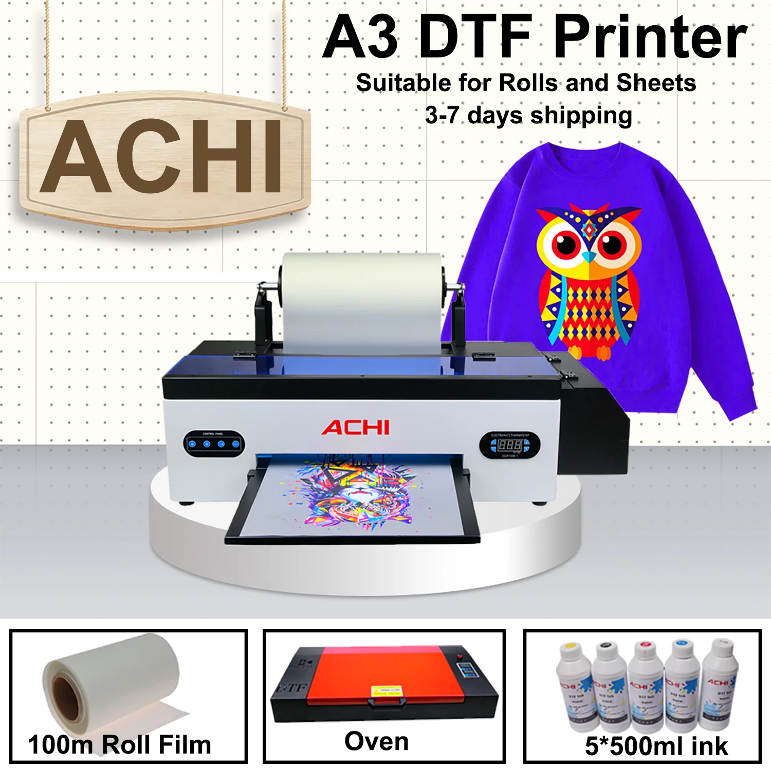 A3-DTF-Printer-Transfer-Printer-R1390-Direct-To-Film-Transfer-Printing-Machine-T-shirts-With ...