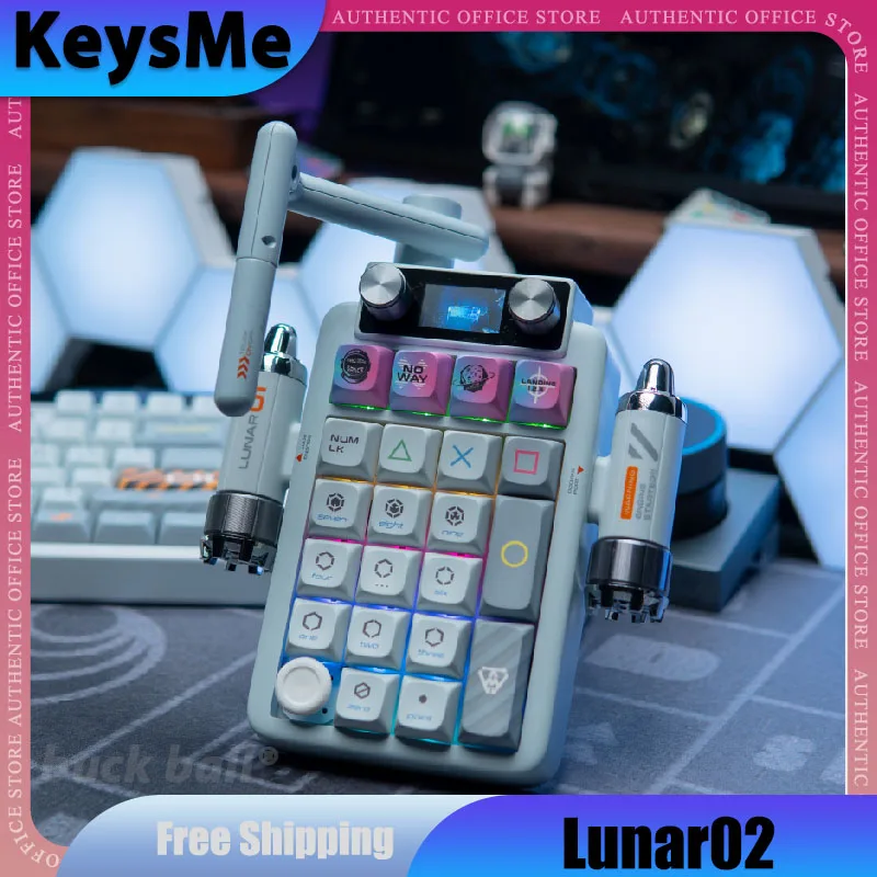 KeysMe-Lunar02-Mechanical-Keypad-2-4G-Bluetooth-Mini-Keyboard-Hot-Swap ...