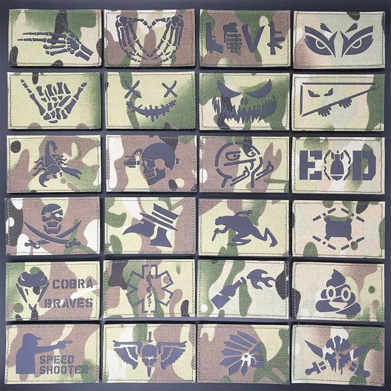 Multicam-Tactical-Patches-IR-Infrared-Reflective-Military-Patches-on ...