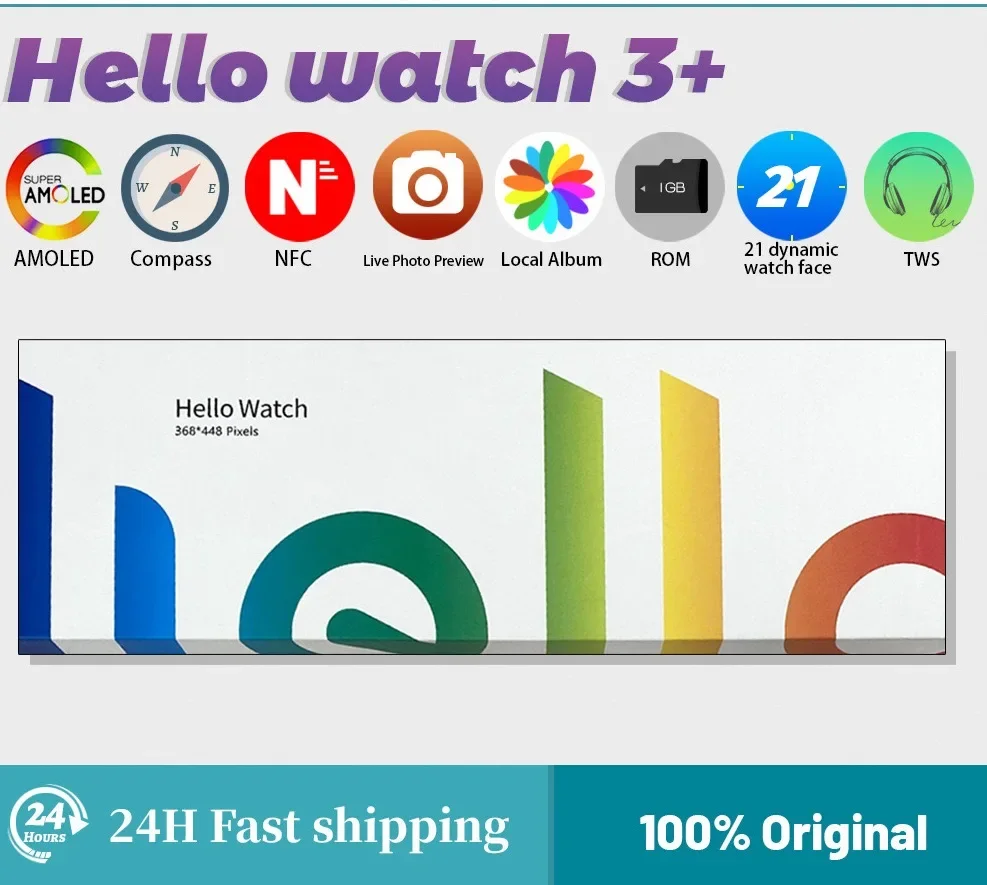 Hello-Watch-reloj-inteligente-3-Plus-para-hombre-y-mujer-accesorio-de ...