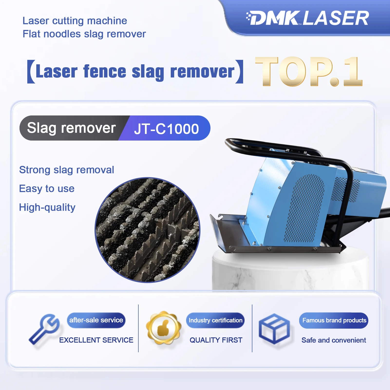 DMK JT-C1000 JT-C1050 Laser Slat Slag Removal Tool 220V Single-phase ...