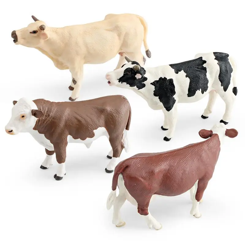 Farm-Cattle-Toy-Realistic-Miniatures-Cattle-Cow-Figurine-Garden-Cattle ...