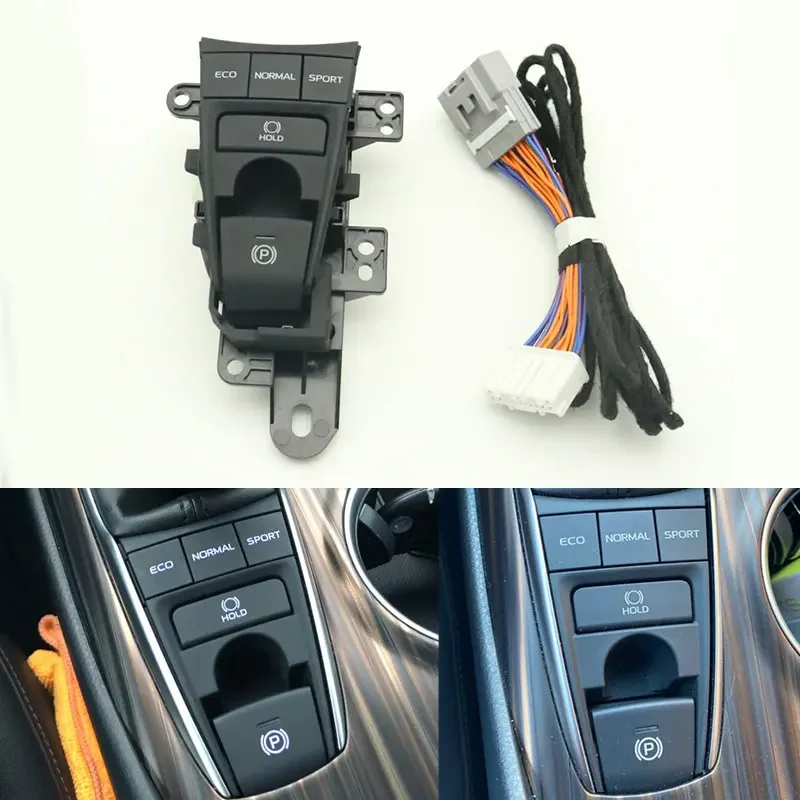 Electronic-Brake-Switch-P-switch-Handbrake-ECO-Button-Sport-Mode ...