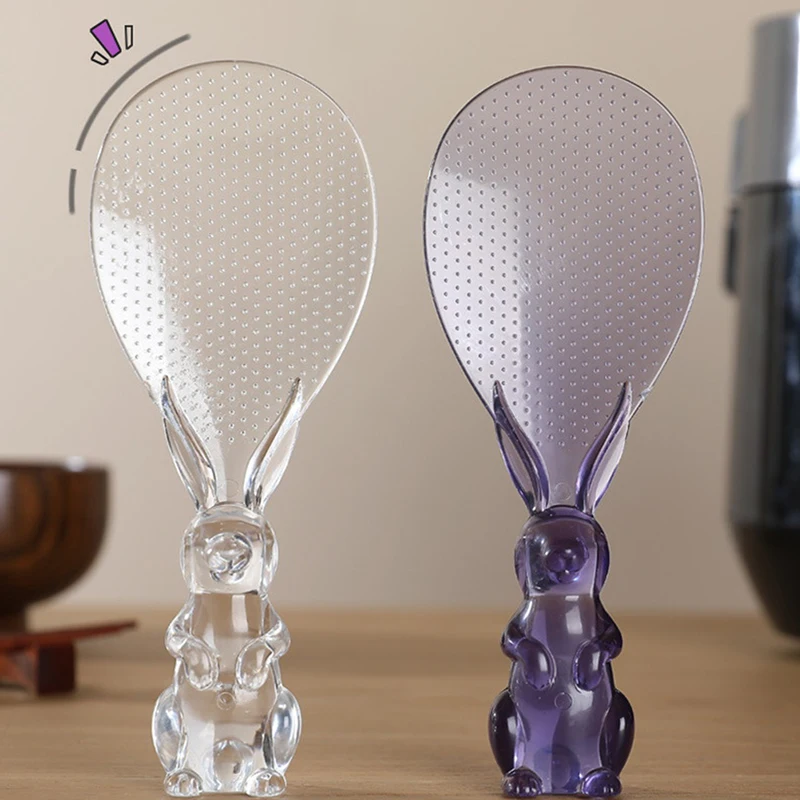 Home-Wheat-Straw-Rabbit-Spoon-Can-Stand-Up-Rabbit-Rice-Shovel-Rice ...