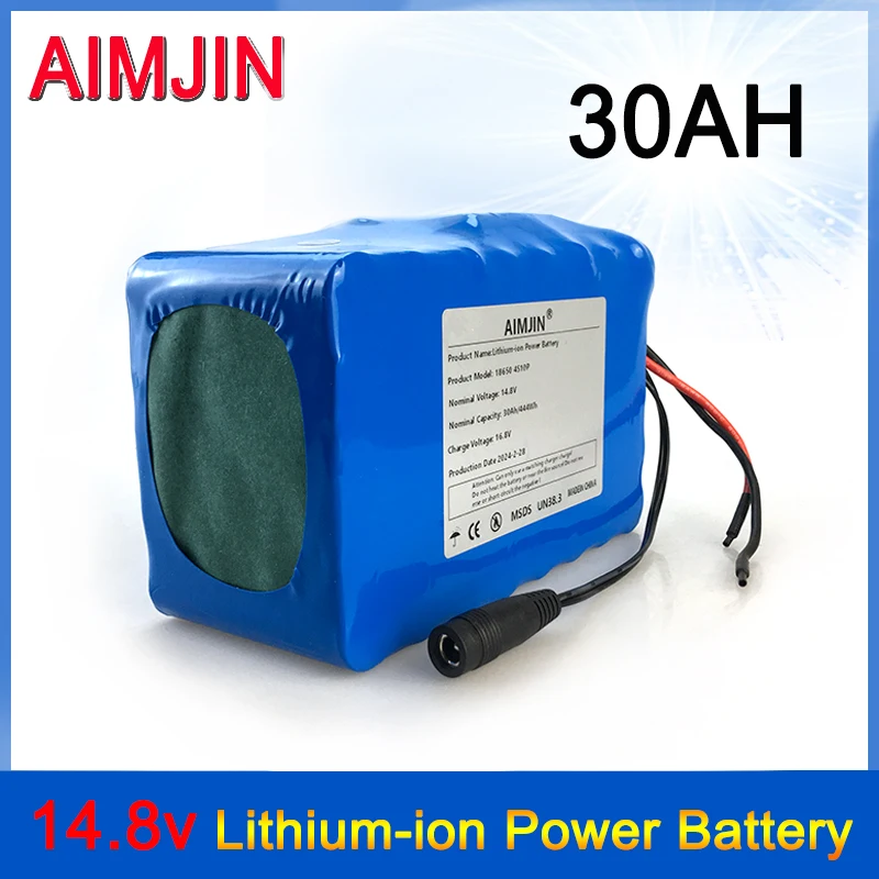 4S10P-14-8V-30Ah-444Watt-18650-Lithium-Battery-Pack-with-BMS-for ...
