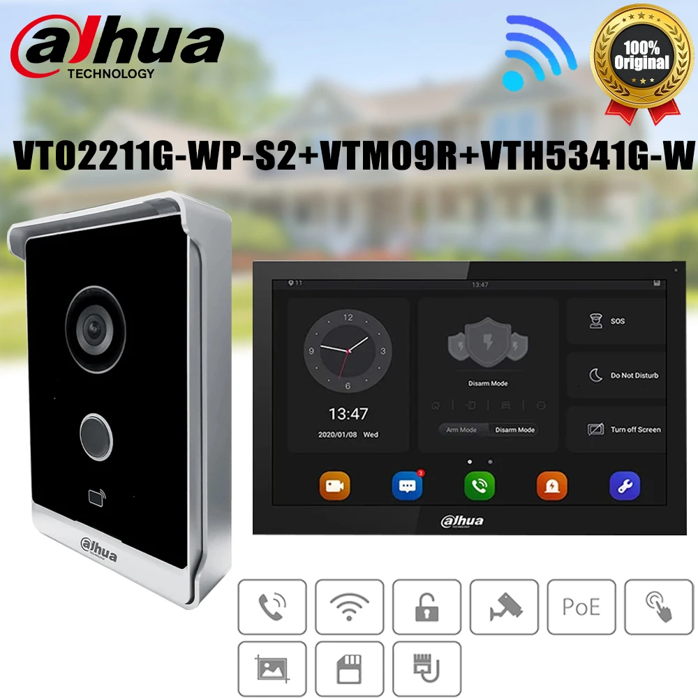 Dahua-Video-Intercom-10-Inch-Wi-Fi-Touch-Monitor-VTH5341G-W-Draadloze ...
