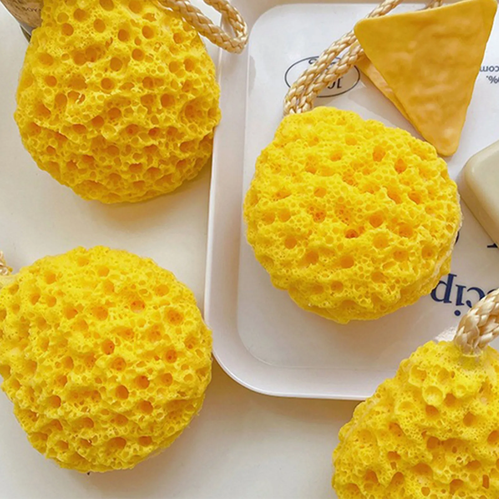 Foaming Sponge Body Scrubber Ball Deep Cleansing Bathroom Shower ...