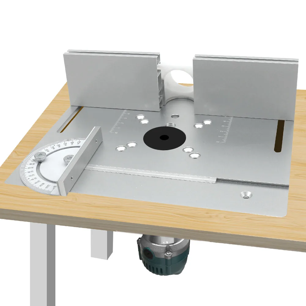 Aluminum-Router-Table-Insert-Plate-With-Miter-Gauge-For-Woodworking ...