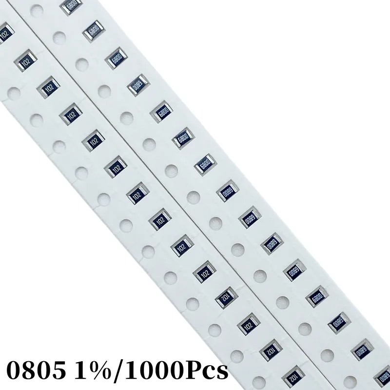 1000Pcs 0805 Smd Resistor 1% 100R 120 180 240 330 360 430 470 510 680 ...