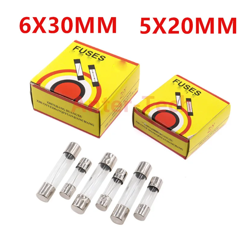 5*20 6*30 Glass Fuse Fast Fuse 250V 0.1A 0.2A 0.5A 1A 2A 3A 3.15A 4A 5A 6A 7A 8A 10A 12A 15A 20A ...