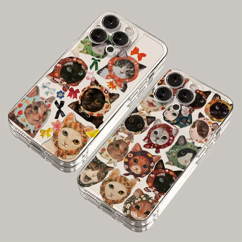 INS Korean Funny Cat Case for OPPO Reno 13F 12F 11F 11 10 12 13 Pro 5G ...