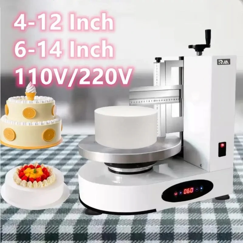 adjustable-electric-cake-leveller-icing-cream-edge-frosting-turn-table ...