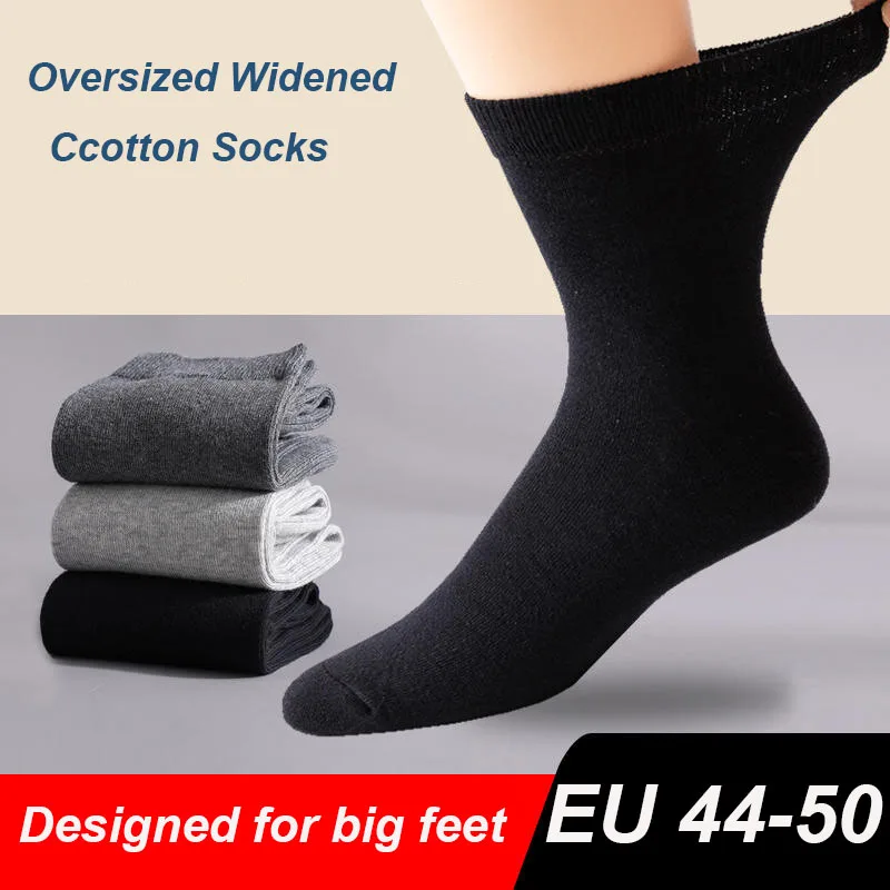 5-Pairs-Men-s-Plus-Size-Socks-Medium-Tube-Extra-Large-Stockings-Pure ...