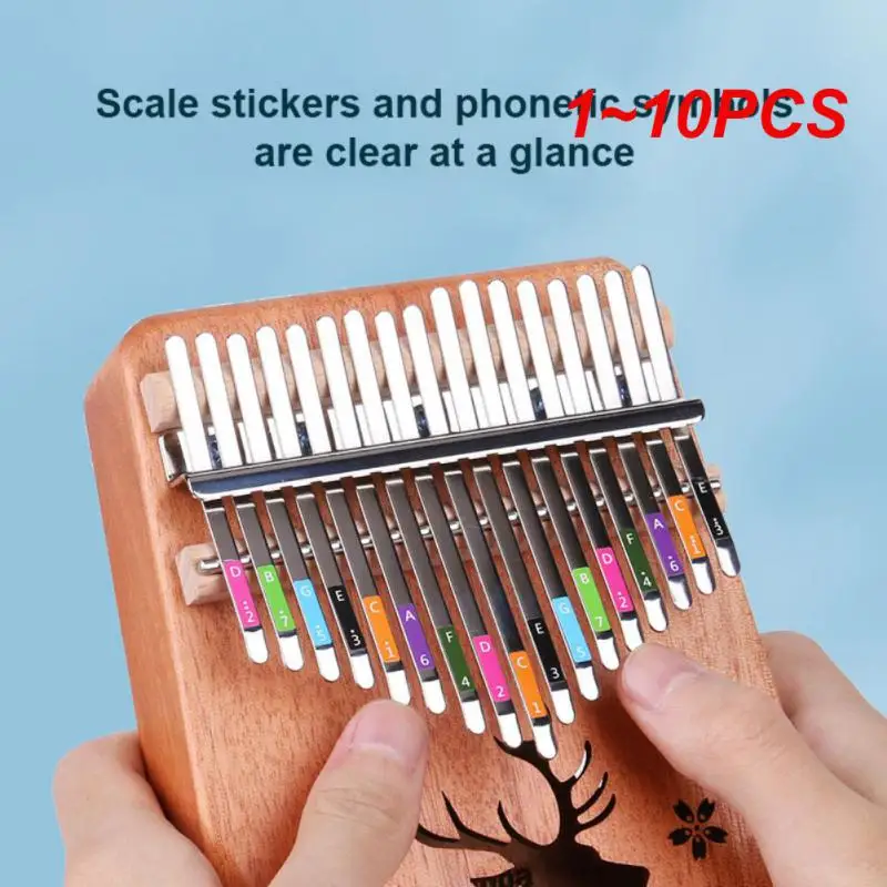 1-10PCS-Kalimba-Scale-Sticker-Musical-Five-Finger-Harp-Sticker-Thumb ...