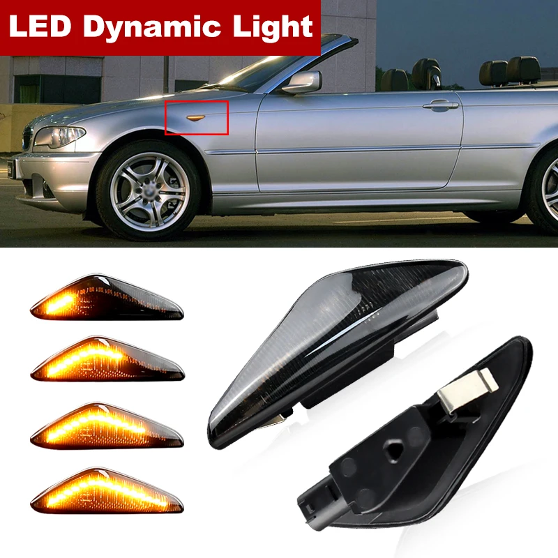 2x-Smoked-Led-Side-Mirror-Dynamic-Turn-Signal-Sequential-Indicator ...