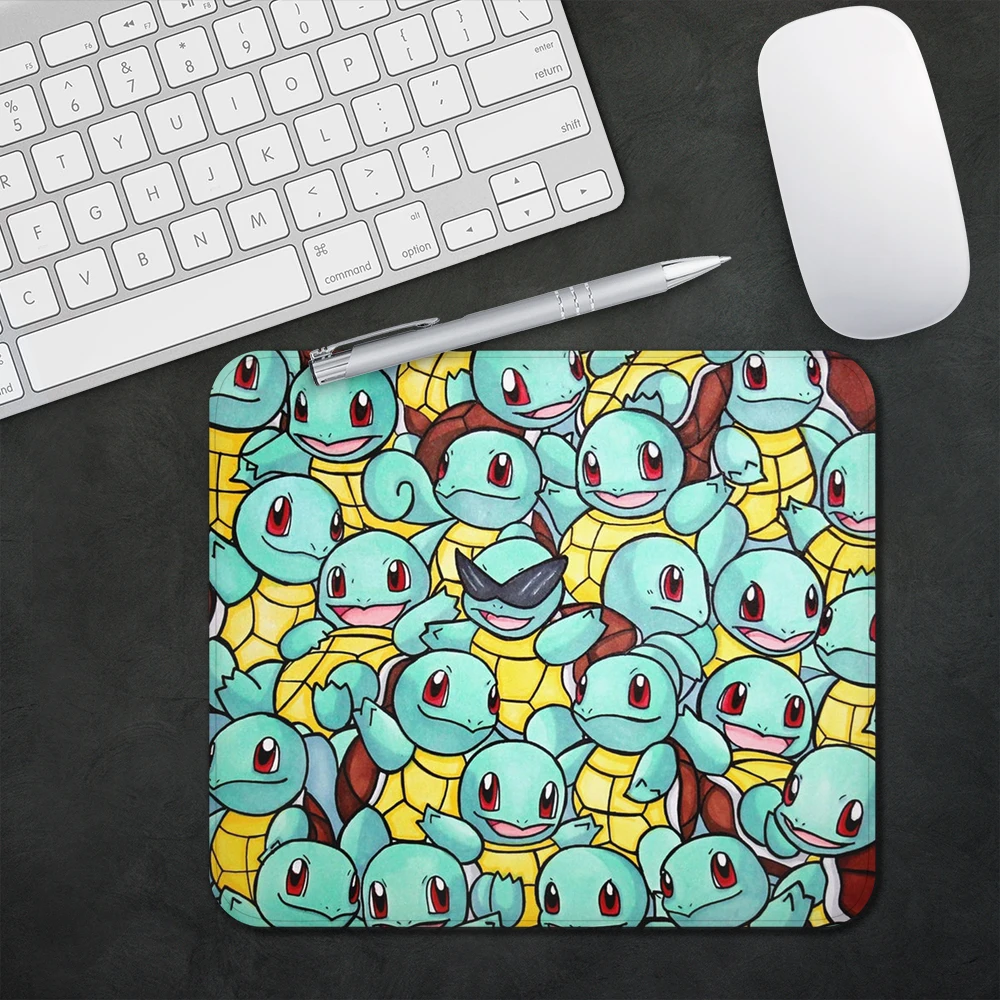 Pokemon Cute Squirtle Design Pattern Game mousepad Small Pads Rubber ...