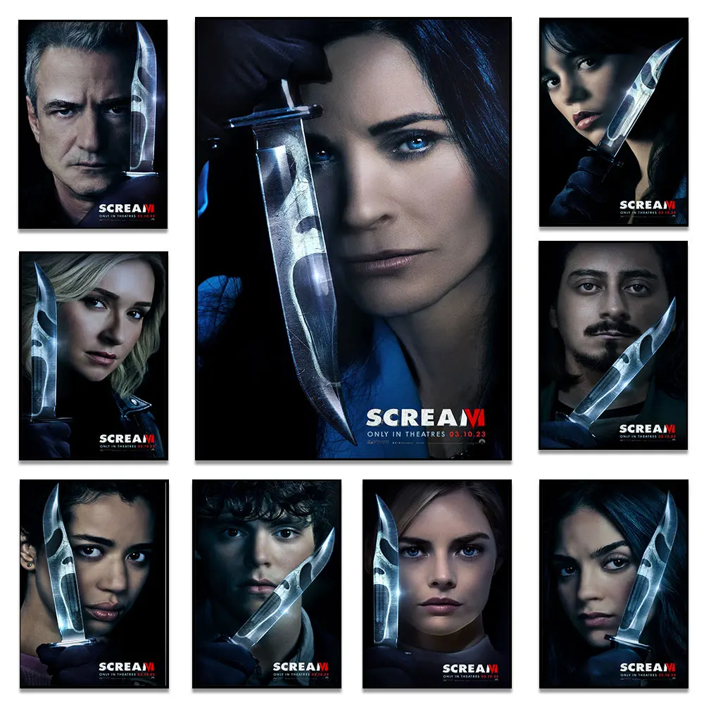 Scream Vi Poster Classic Horror Film Portrait Prints Canvas Painting ...