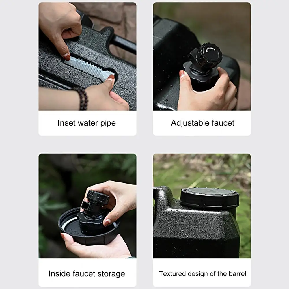 Practical-with-Water-Spigot-Durable-Water-Storage-Cube-Jug-Tank-for ...