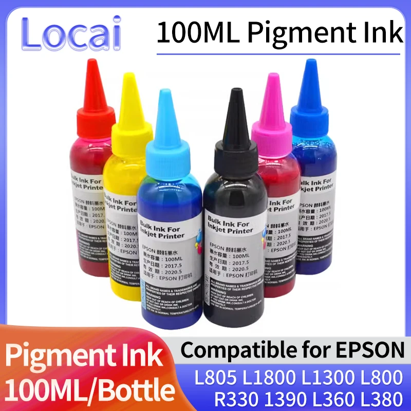 Tinta-de-pigmento-de-100ML-Compatible-con-impresoras-EPSON-L1300-L1455 ...