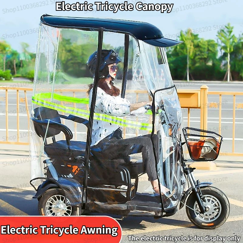 Electric-Tricycle-Canopy-Electric-Vehicle-Sunscreen-Windshield ...