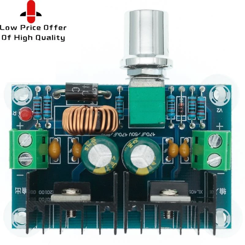 XH-M401 DC-DC Step Down Buck Converter Power Supply Module XL4016E1 PWM Adjustable 4-40V To 1.25 ...