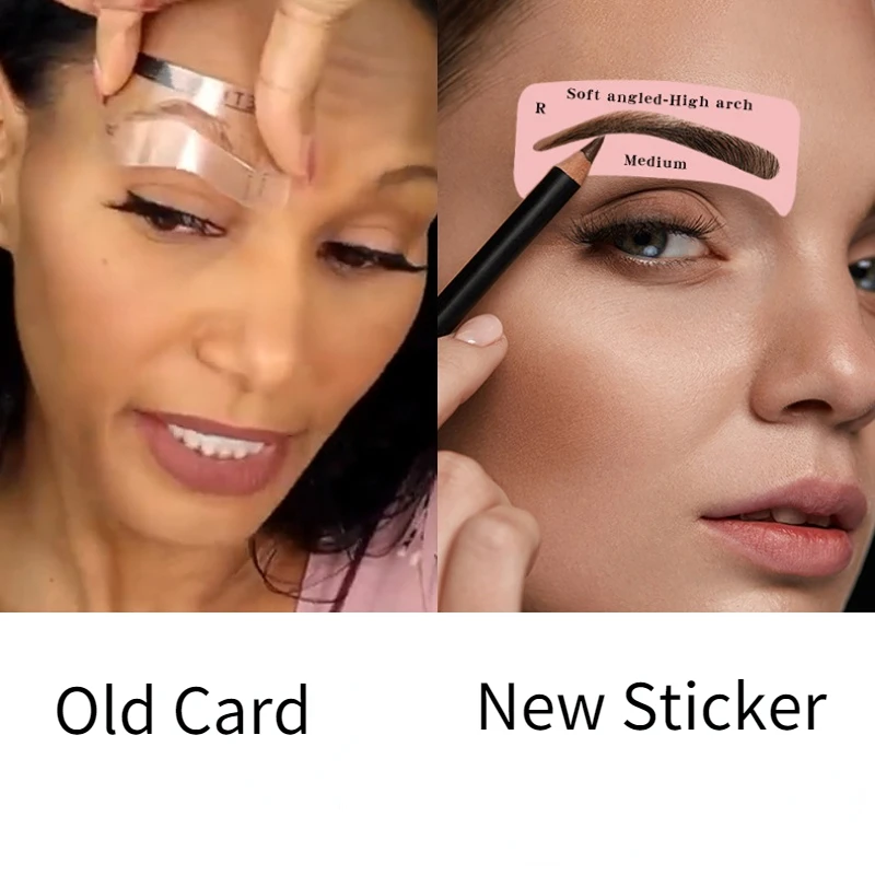 Soft Angled Eyebrow Stencil