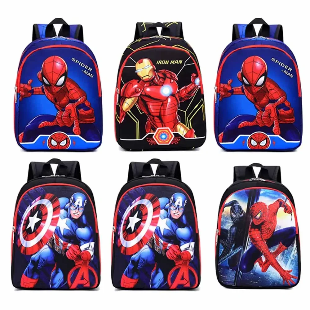 Marvel-Avengers-Anime-Backpack-Iron-Man-Captain-America-Cartoon-Captain ...
