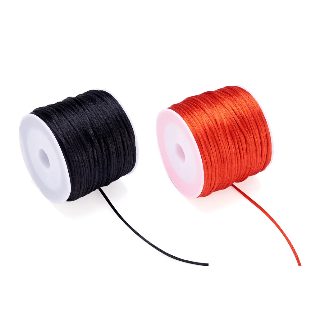 1-Set-Satin-Nylon-Rattail-Cord-Black-Red-Beading-Macrame-Threads-for ...