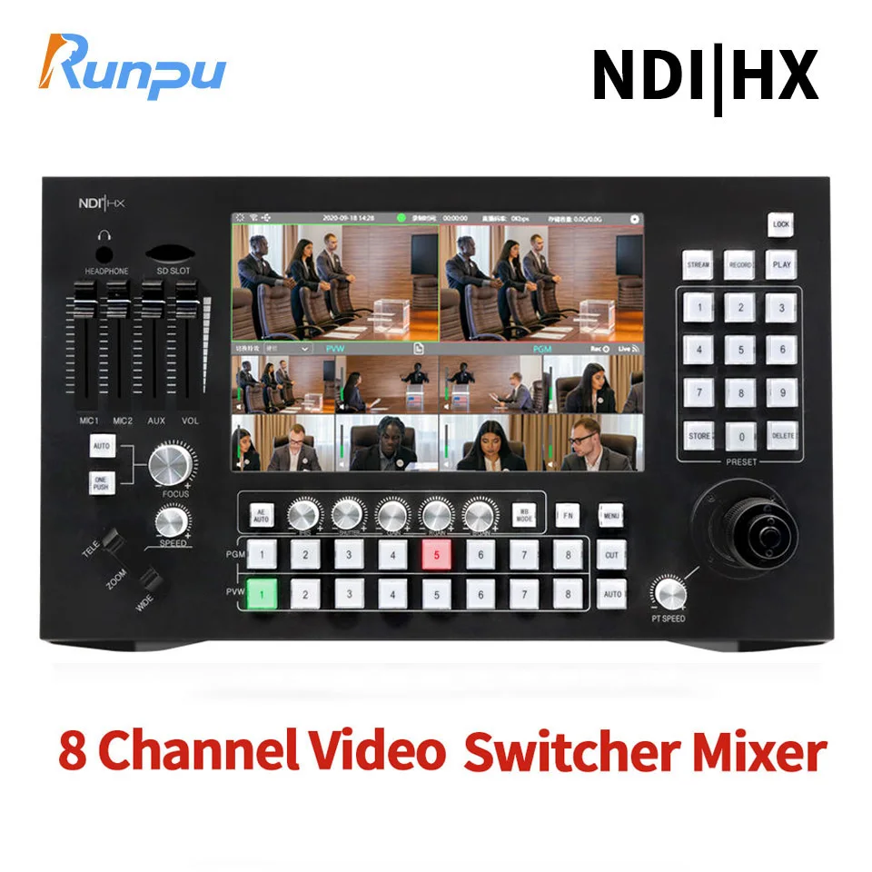 NDI RTMP 녹화 라이브 PTZ 카메라 비디오 제어 스위처, 방송 atem 비디오 믹서 스위치, Blackmagic atem 미니 vmix 스위처| | - AliExpress