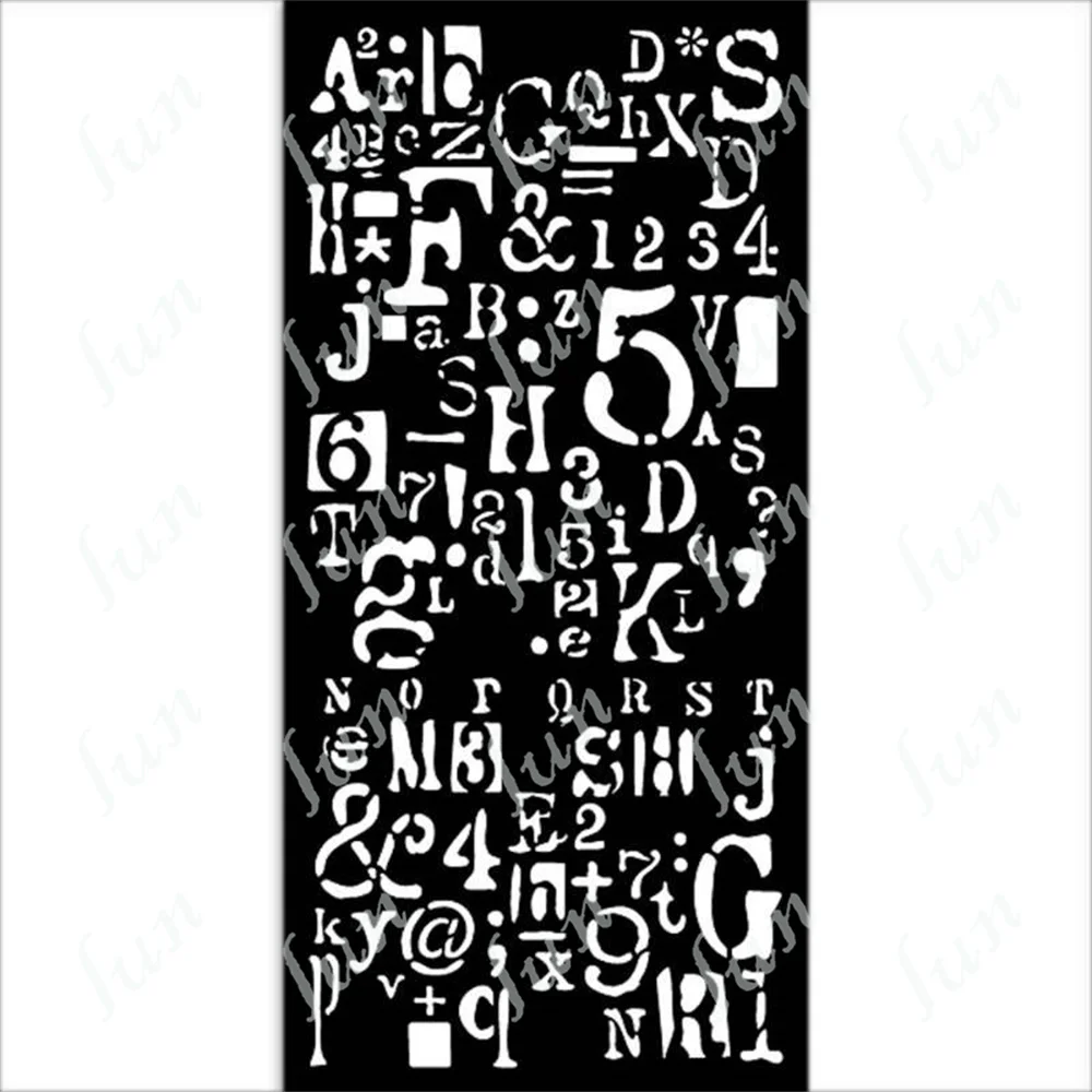 Fancy Number Stencils