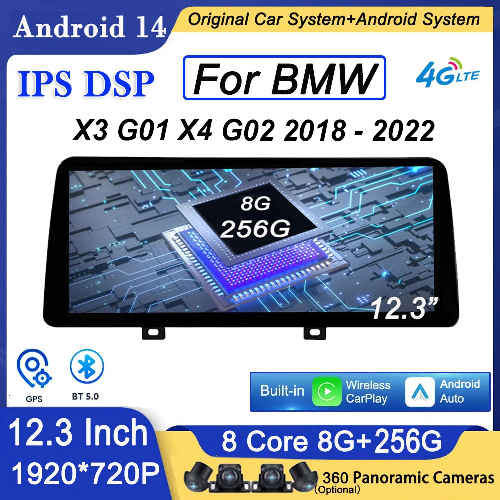 For-BMW-X3-G01-X4-G02-2018-2022-EVO-System-1920-720P-Android-14 ...