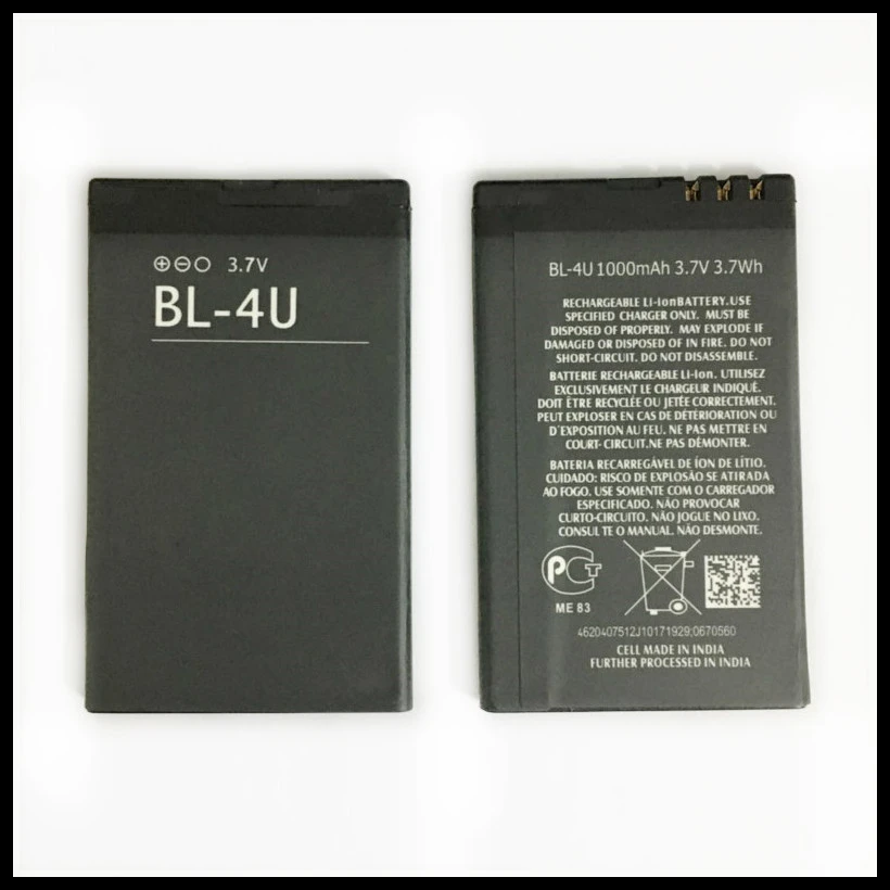 Bl-4u Replacement Battery For Nokia 301 500 5250 5330 5530 5730 6600 C5-03 E66 Battery Bl4u ...