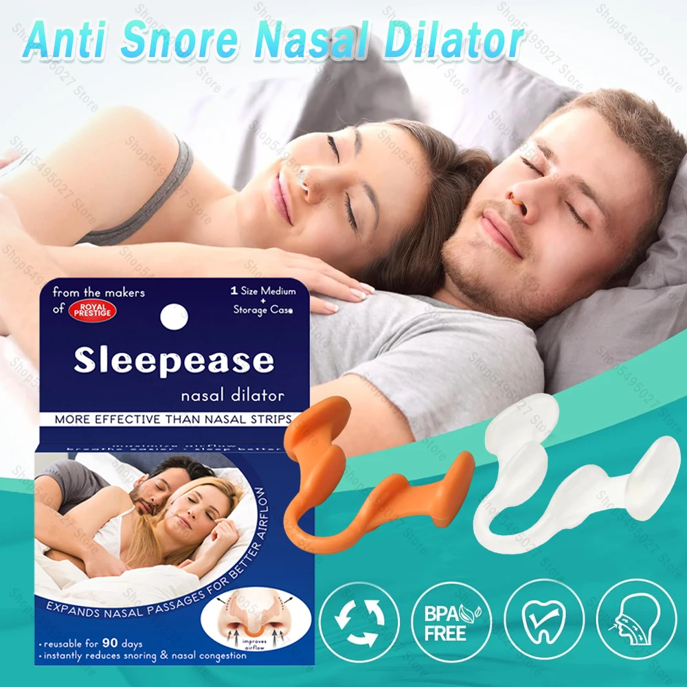 Anti-Snore-Nasal-Dilator-Stop-Snoring-Silicone-Nose-Clip-Sport-Easy-Breath-Nasal-Clip-Stop ...