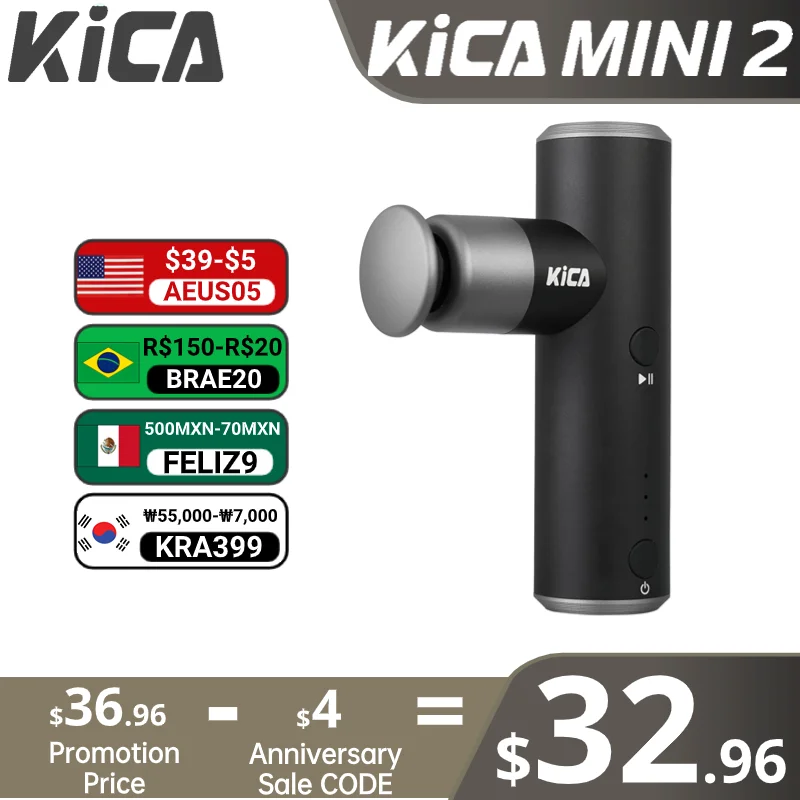 KICA-Mini-2-pistola-de-masaje-corporal-el-ctrico-profesional-Fitness ...