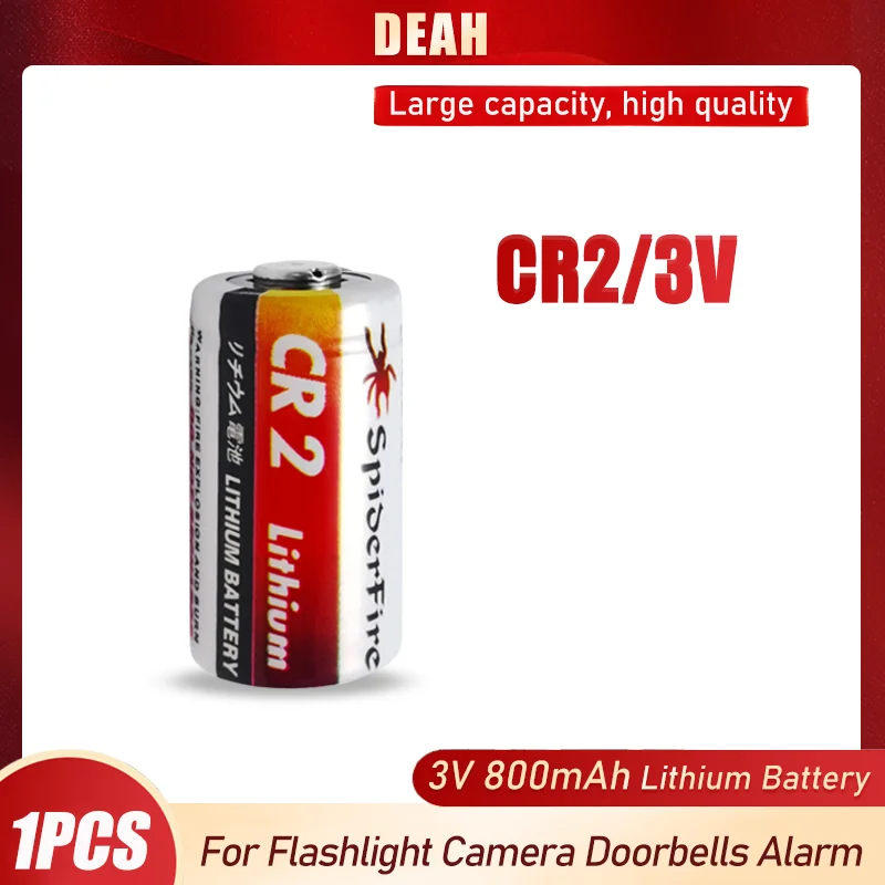 1PCS CR2 CR15H270 DLCR2 ELCR2 CR15266 3V Lithium Battery For LED Flashlight Camera Printer ...