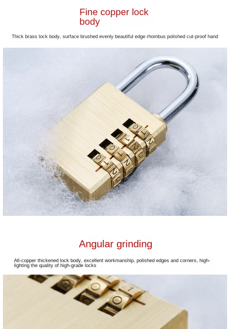 Serrure - barillet,Cadenas antivol à code en métal pour bagages,serrure ...