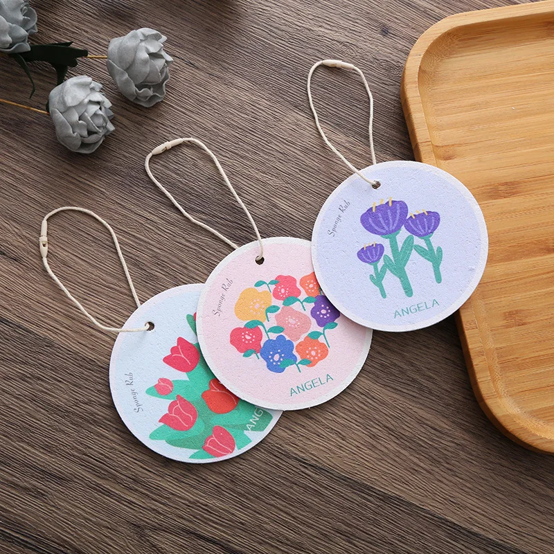 Multifunction Non-stick Cartoon Wood Pulp Cotton Sponge Compressed Oil ...