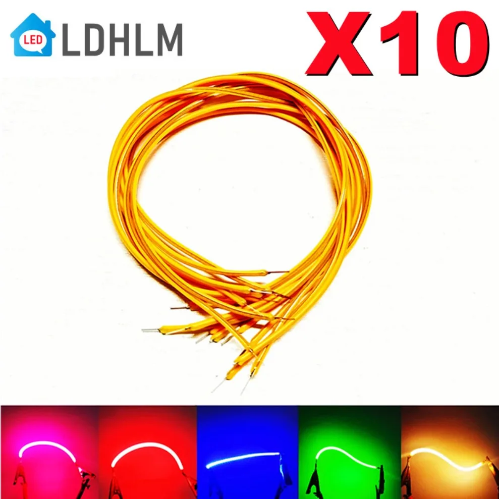 10Pcs-COB-LED-Flexible-Filament-DC-3V-38mm-60mm-95mm-80mm-130mm-Retro ...