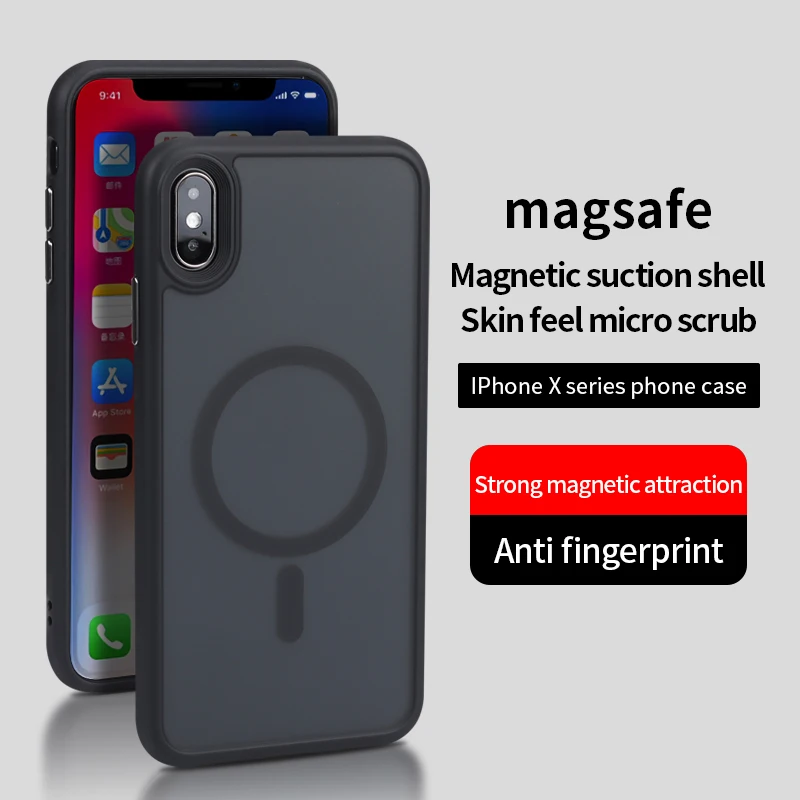 Magnetic-Luxury-Matte-Translucent-Armor-Shockproof-Case-For-iPhone-X-XS ...