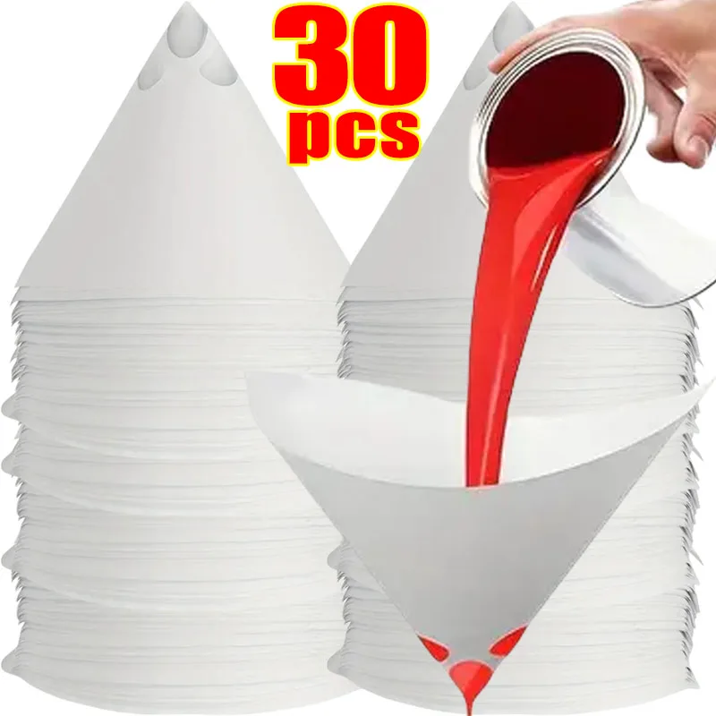 10/30pcsDisposable Car Paint Spray Mesh Paper Filter Purifying ...