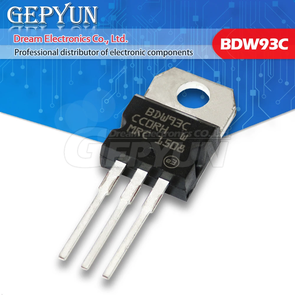 10PCS BDW93C BDW93 TRANSISTOR NPN 100V 12A TO-220 New Original ...