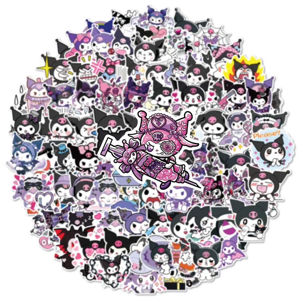 10-30-50-100PCS-Kawaii-Sanrio-Kuromi-Cartoon-Stickers-for-Kids-Toy-DIY ...