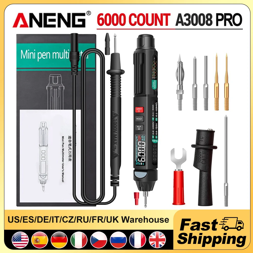 ANENG-A3009-A3008-PRO-Multimeter-Voltmeter-Digital-Multimeter-Tester ...