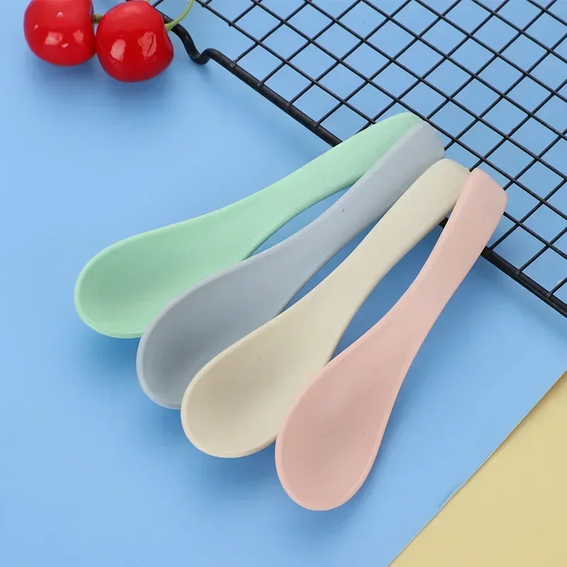 Wheat-straw-small-spoon-Spoon-spoon-Plastic-soup-tableware-Nordic-style ...