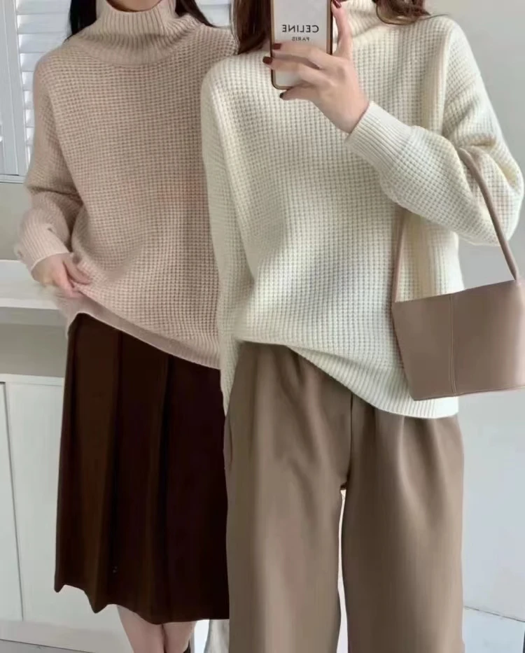 Women-s-High-Necked-Pure-Cashmere-Sweater-Beautiful-Sweaters-Popular-in ...